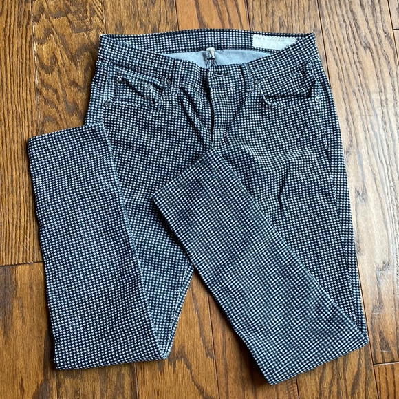 rag & bone | Pants & Jumpsuits | Rag Bone Velour Feel Checked Skinny ...